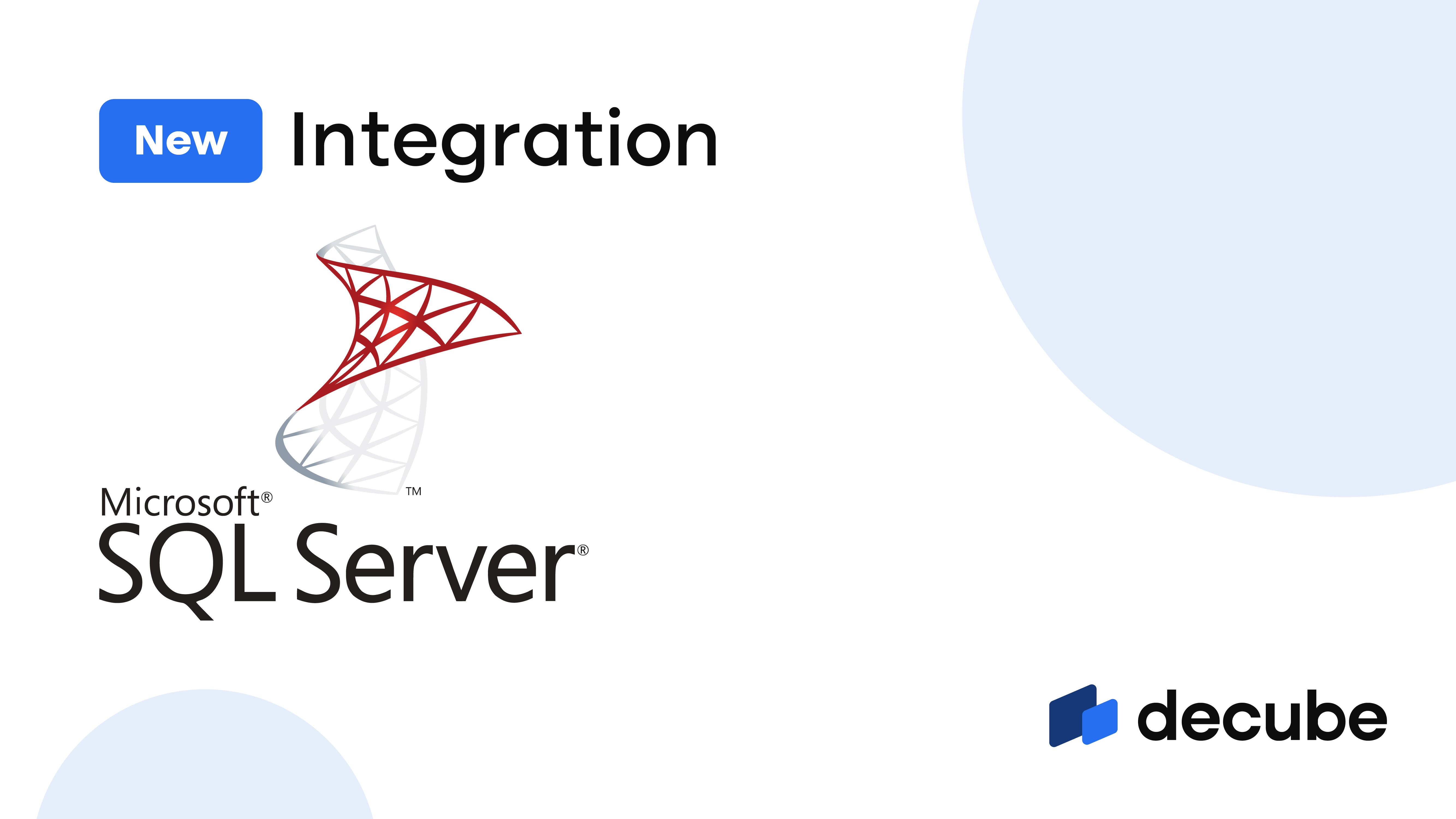 decube | New Integration Alert: Decube x SQL Server!